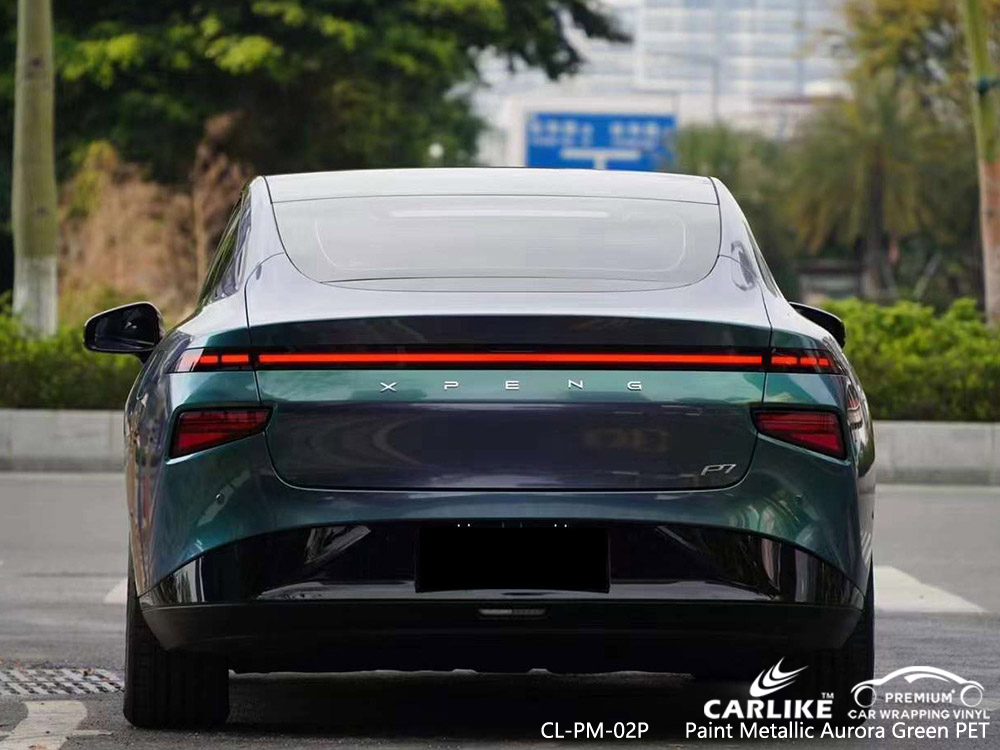 CL-PM-02 Paint Metallic Midnight Green Vinyl For XPENG Car Vinyl ...