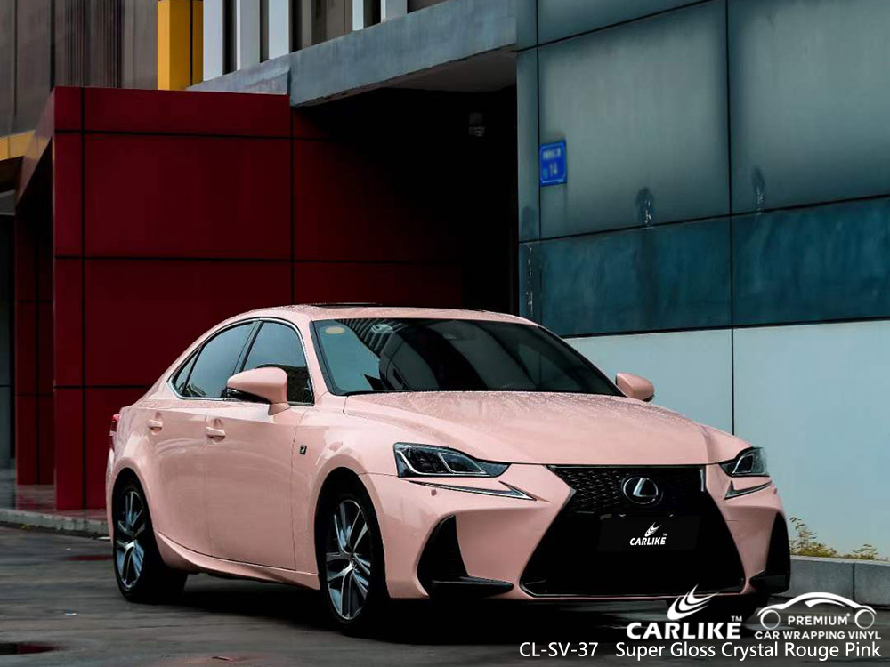 CL-SV-37 Super Gloss Crystal Rouge Rosa Fábrica de Envoltório de Vinil ...