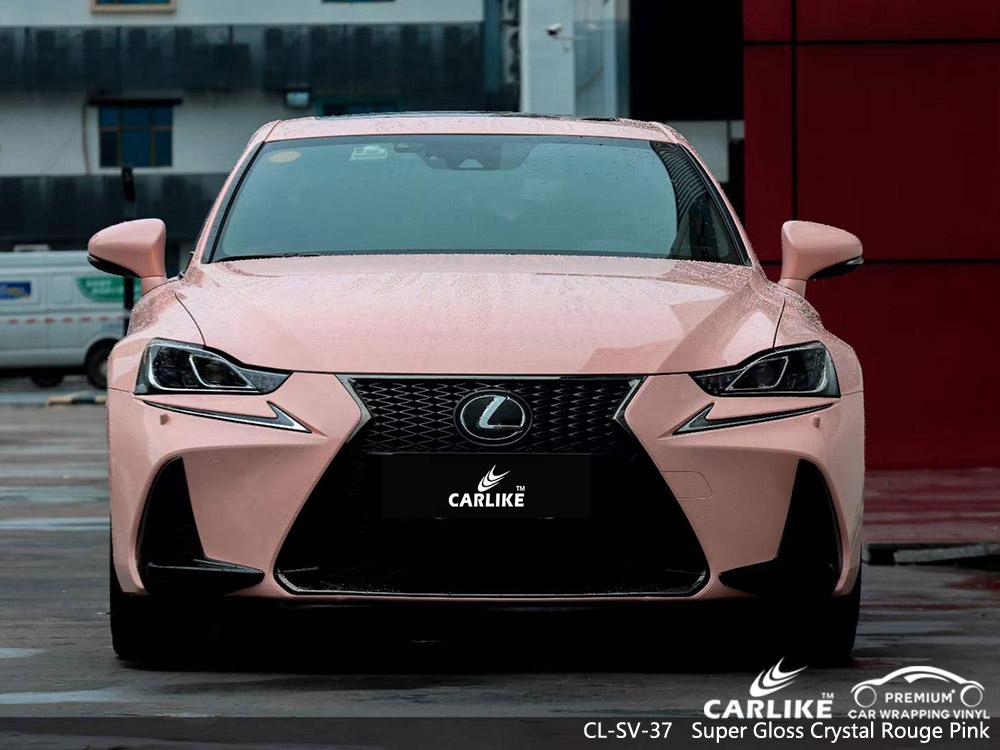 CL-SV-37 Super Gloss Crystal Rouge Rosa Fábrica de Envoltório de Vinil ...