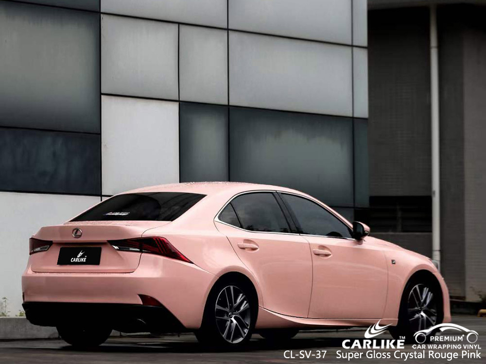 CL-SV-37 Super Gloss Crystal Rouge Rosa Fábrica de Envoltório de Vinil ...