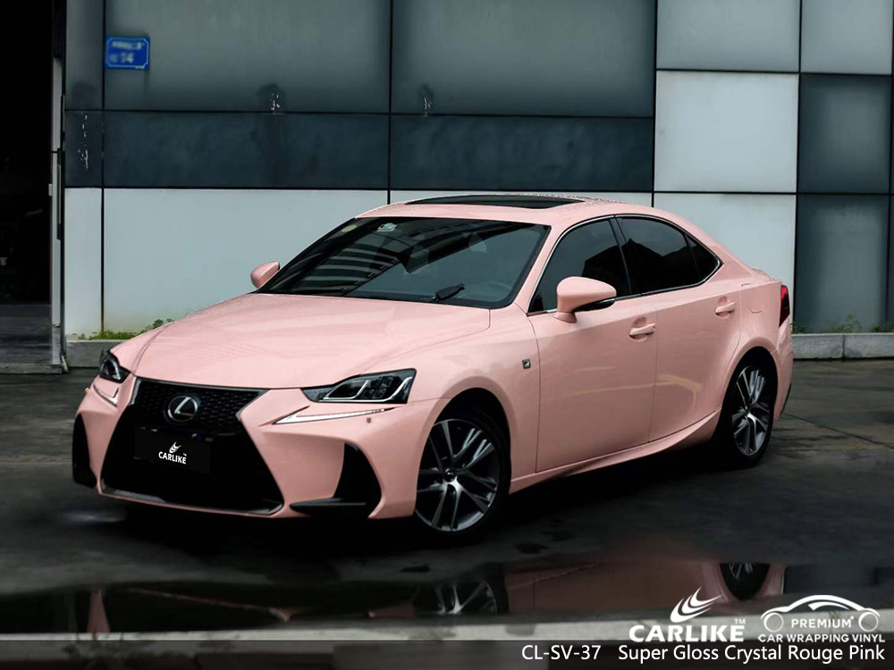CL-SV-37 Super Gloss Crystal Rouge Rosa Fábrica de Envoltório de Vinil ...