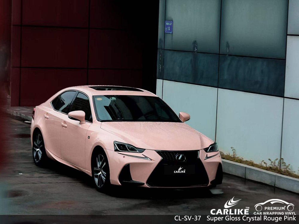 CL-SV-37 Super Gloss Crystal Rouge Rosa Fábrica de Envoltório de Vinil ...