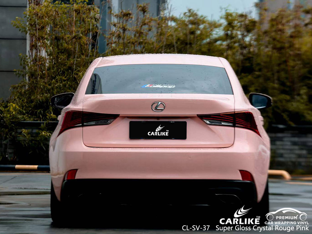 CL-SV-37 Super Gloss Crystal Rouge Rosa Fábrica de Envoltório de Vinil ...