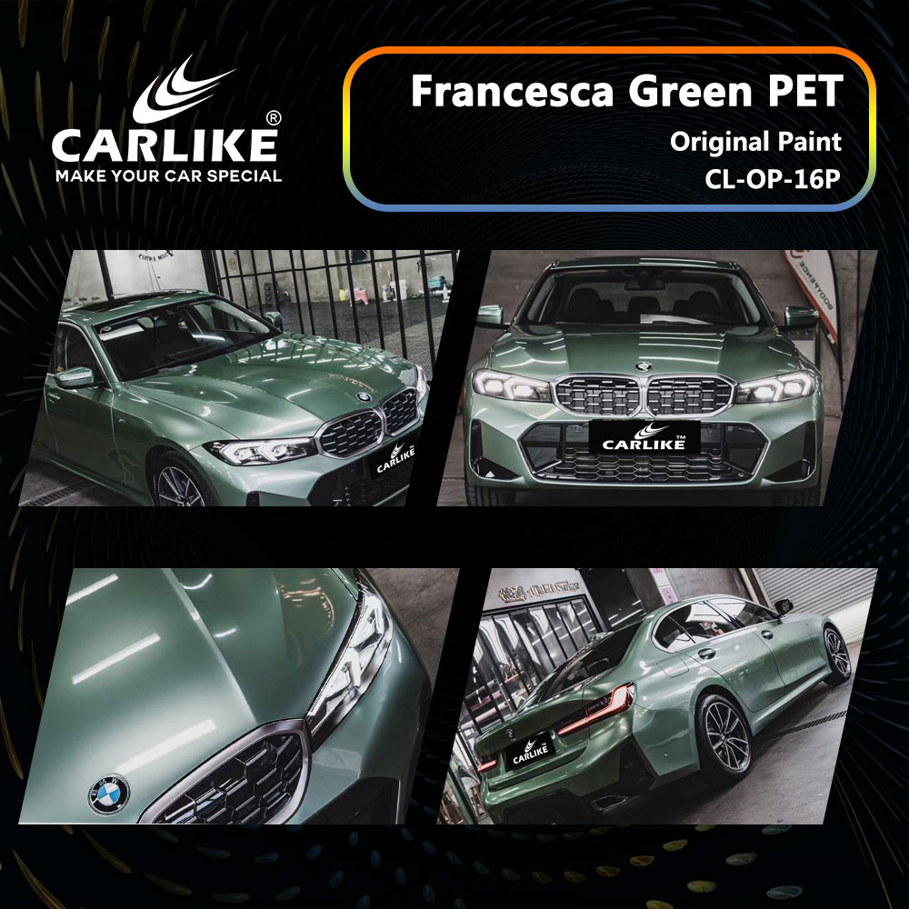 CL-SJ-44 Original Paint Francesca Green PET Vinyl For BMW Car Wrap ...