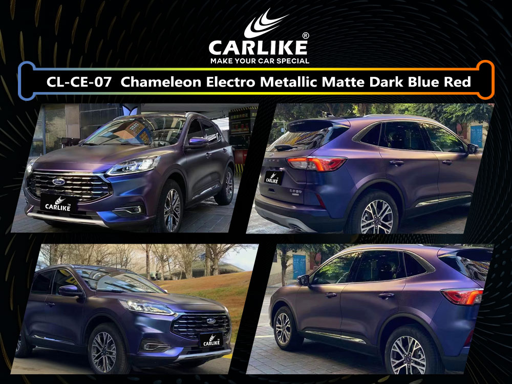 CL-CE-07 Chameleon Electro Metallic Matte Dark Blue Red For Ford Car ...